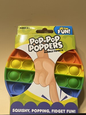 POP-POP Rainbow Circle Poppers Bubble Fidgets Squishy Popping Fidget ...