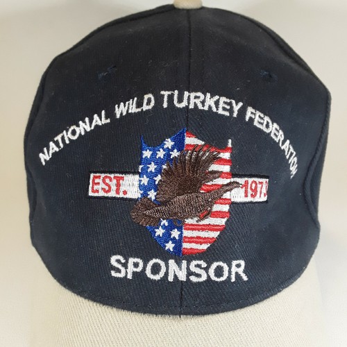 National Wild Turkey Federation Sponsor Ball Cap Hat Black Tan EST 1973 NWTF | eBay