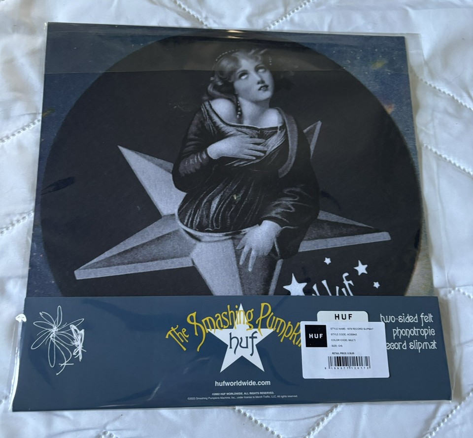 Smashing Pumpkins X HUF 1979 Phonotropic Record Slipmat SOLD OUT NEW 2 ...