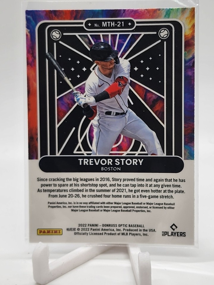 Trevor Story 2022 Donruss Optic Baseball - Mythical #MTH-21 - Boston ...