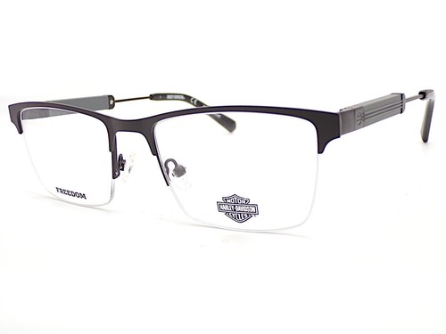 Harley Davidson Glasses Frame Matte Black Semi Rimless RX Spectacles ...