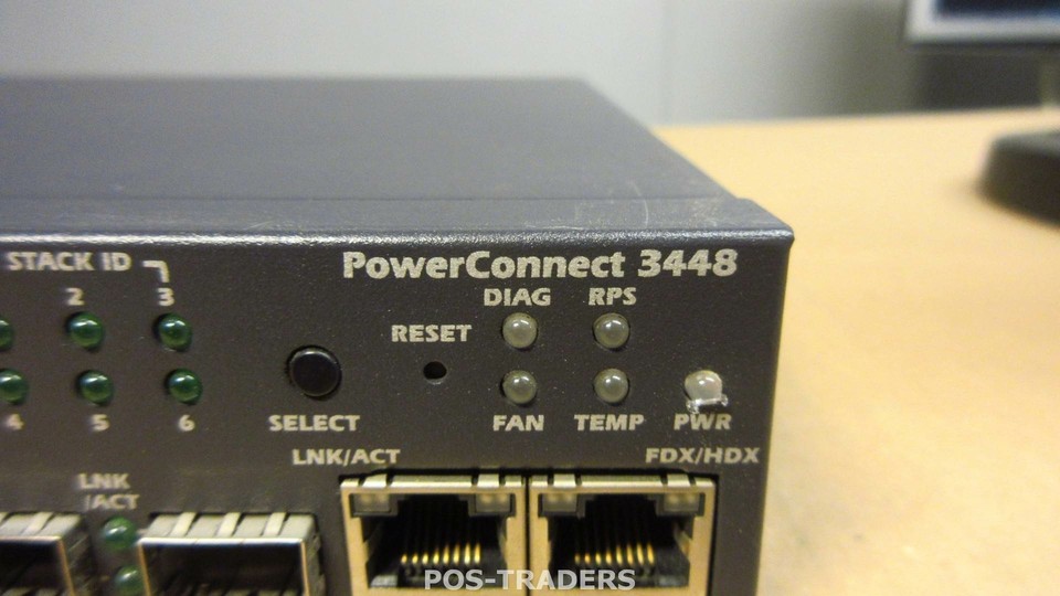 Dell 3448 PowerConnect Switch Managed L2 48-Port 10/100 Stackable Fast ...