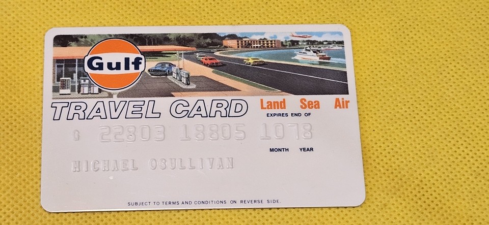Gulf Travel Card ~ Credit Card ~ Expired 1978 ~ our cc2009 | eBay