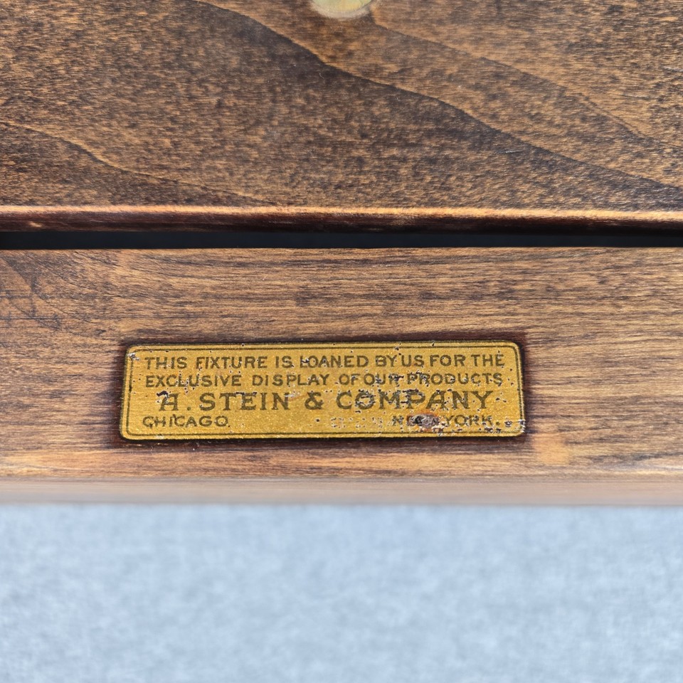 Antique Hickory Elastic A. Stein & Company Store Display Case 1900s Industrial | eBay