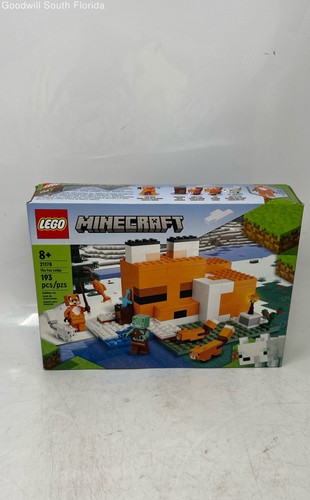 Lego Minecraft The Fox Lodge #21178 193 Pieces Building Toy Set Sealed ...