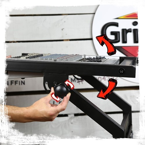 Rack Mount Rolling Stand & Adjustable Mixer Platform Rails by GRIFFIN ...