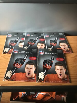 Lot Of 5 Cincinnati Bengals NFL Spirit Stick 8”x30” Inflatable Balloons ...