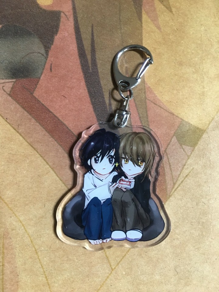 Anime DEATH NOTE L Lawliet Yagami Light Acrylic Keyring Keychain | eBay
