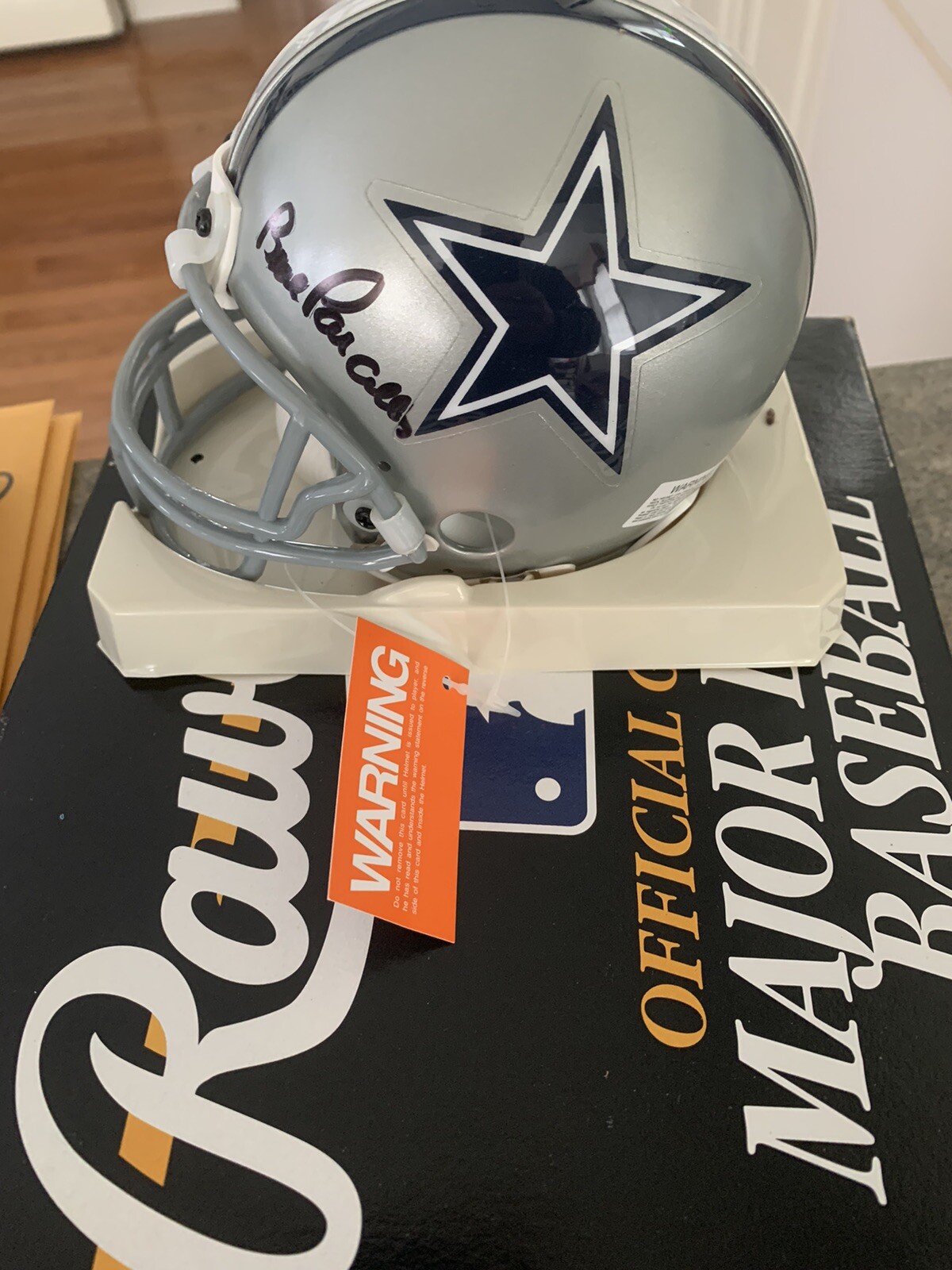 BILL PARCELLS DALLAS COWBOYS SIGNED AUTOGRAPHED MINI HELMET HALL OF ...