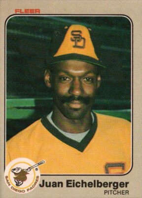 1983 Fleer Baseball #358 - Juan Eichelberger - San Diego Padres 83-1055 ...