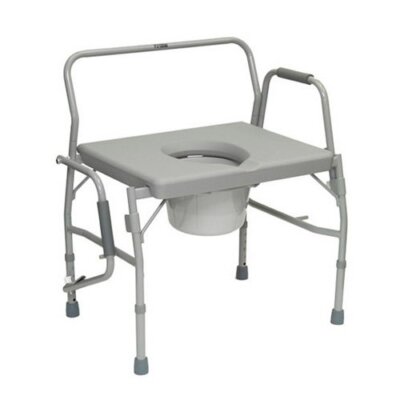ProBasics Bariatric Drop-Arm Commode Gray Frame | eBay
