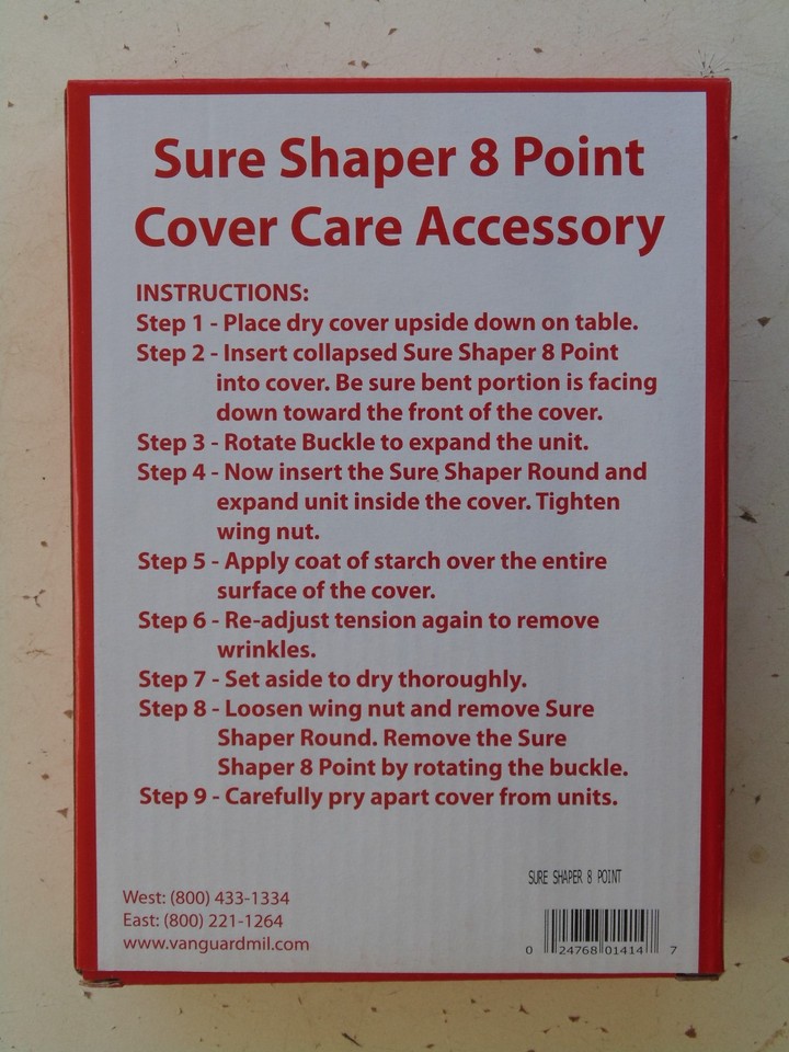 USMC US MARINE CORPS COVER CARE SURE SHAPER 8 POINT HAT COVER METAL ...