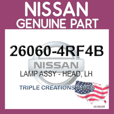 Genuine Nissan OEM 26060-4RF4B LAMP ASSY - HEAD, LH 260604RF4B | eBay
