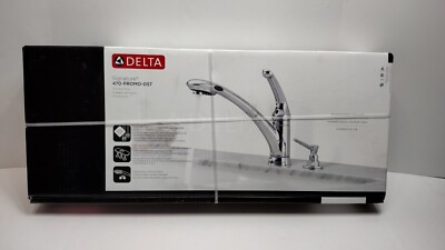 Delta Signature 470-PROMO-DST Chrome Finish Faucet Dual Pull-Out Spout ...