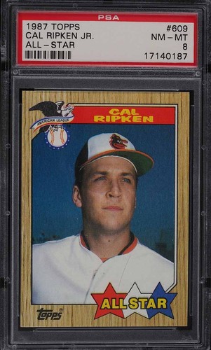 1987 Topps Cal Ripken Jr. ALL-STAR #609 PSA 8 NM-MT | eBay Australia