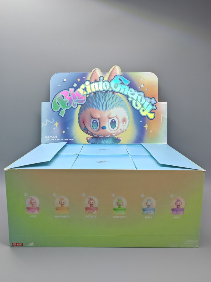 Pop Mart Big Into Energy Labubu Crystal Ball Blind Box Snow Globe | eBay