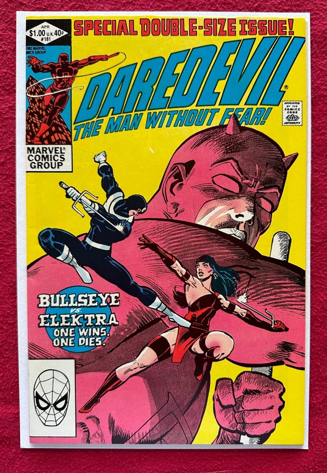DAREDEVIL 158/180/181/183 - Frank Miller/death of Elektra/Marvel Late ...