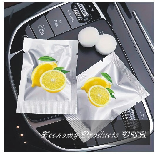 Lemon Scent Tablets for Vacuum Cleaners, Cars, Trash Cans, Office Long ...