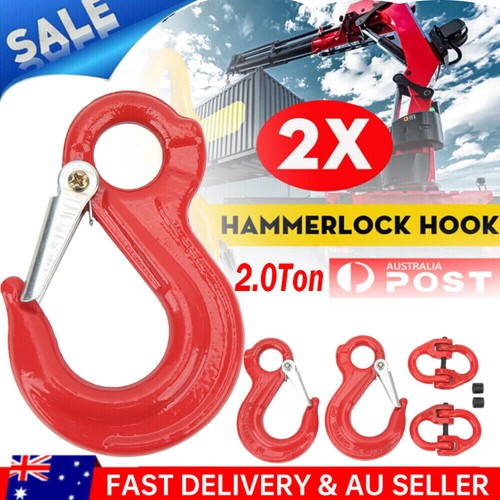 7/8mm Hammerlock Eye Sling Hook kit Safety Chain Caravan Trailer ...