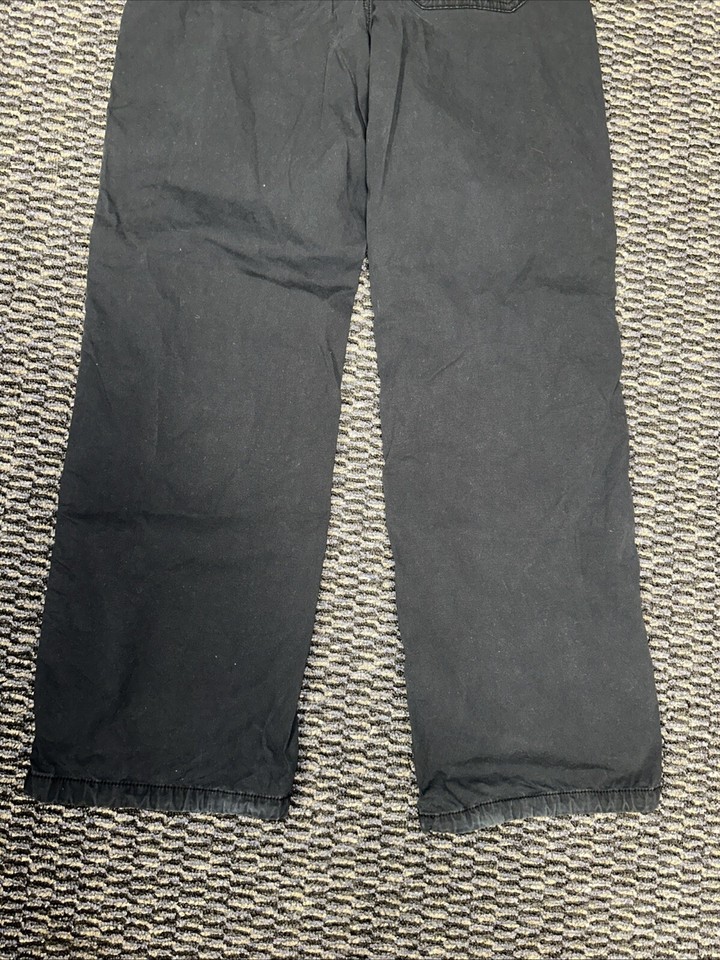 Hollister Ultra High Rise Baggy Pants Sz XS Black Draw String Crinkle ...