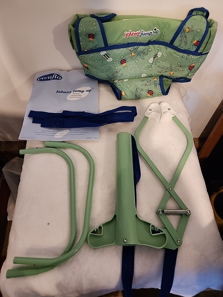 Evenflo Johnny Jump Up Baby Exerciser Doorway Jumper Play Time Jumper ...