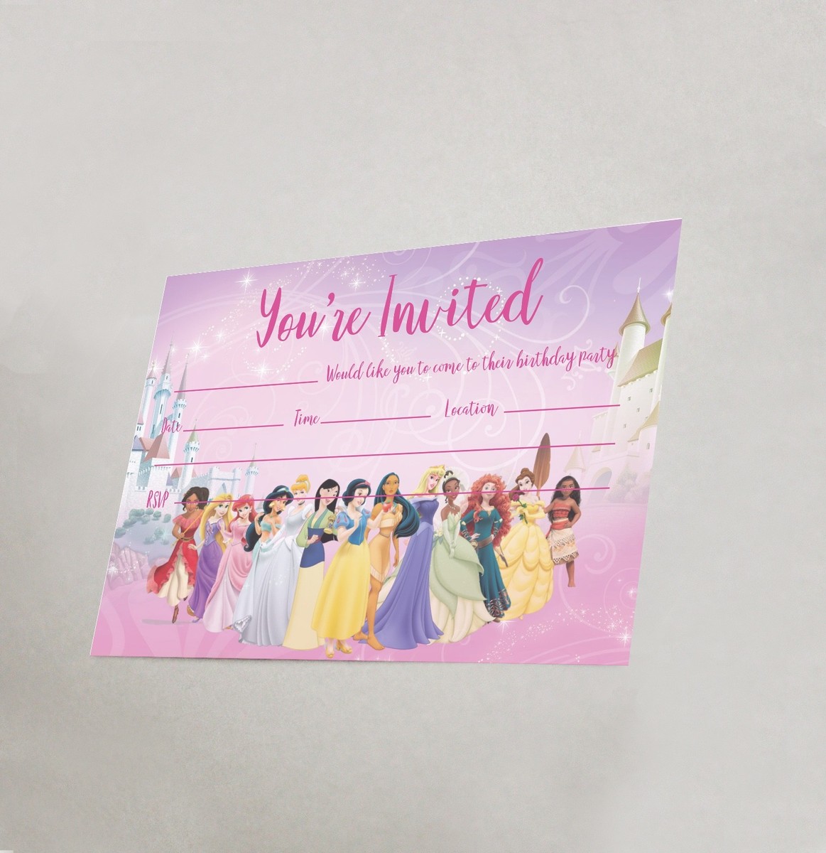 Disney Princess Party Invitation Ideas Kids Princess Party
