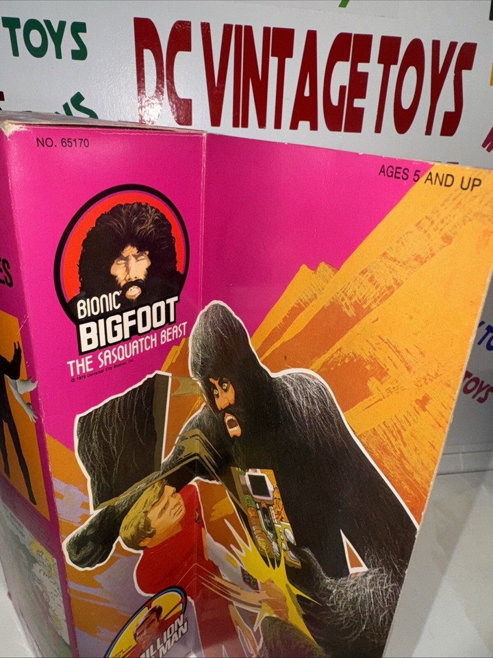 Vintage six million dollar man bionic bigfoot Original box 1977 kenner ...