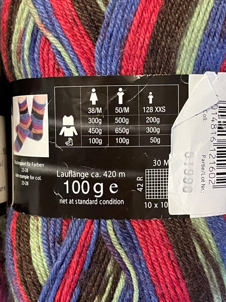 Austermann STEP Sock Yarn with ALOE VERA & JOJOBA OIL - Color 28 | eBay