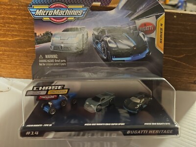 Micro Machines Series 4 Bugatti Heritage #14 Type 35 Rare Chase Chrome ...