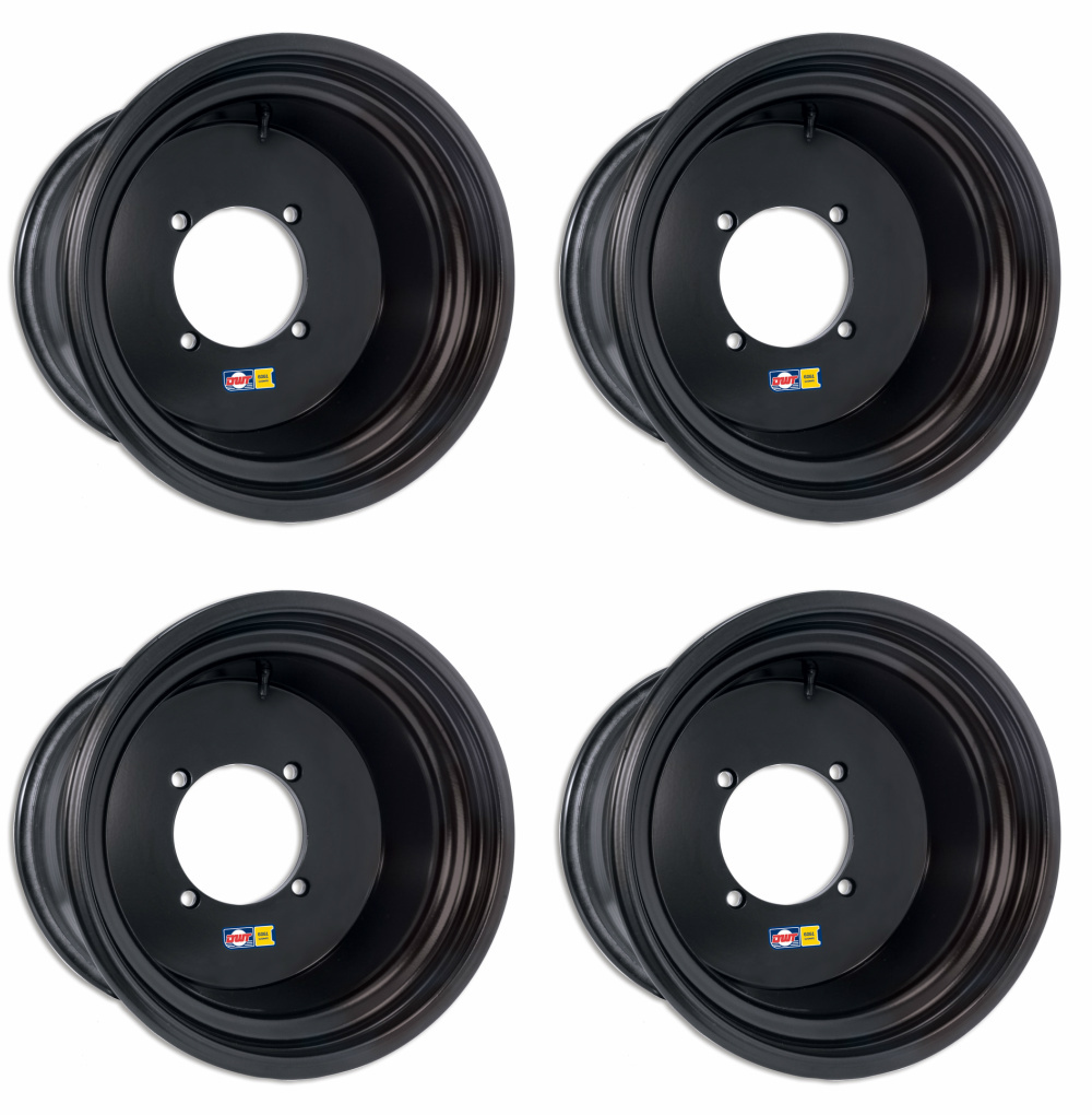 DWT 15" 4/136 Black Ultimate Sport Front Rear Rims 15x8 Can-am Maverick ...