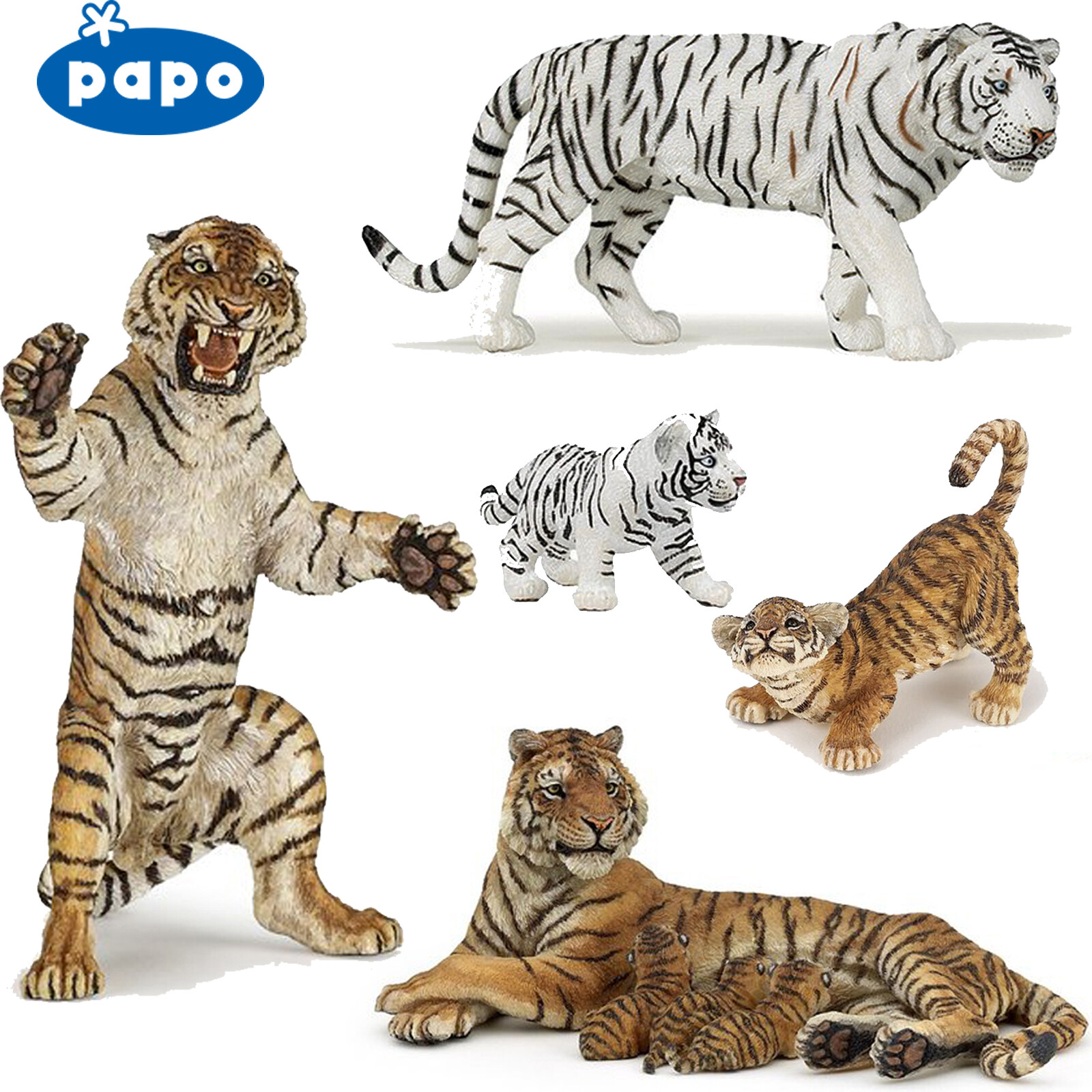 PAPO Wild Animal Kingdom TIGERS - Choose for 10 different Tigers all ...