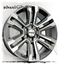 22" gunmetal machine OE replica 5822 rims fits 2022 GMC Sierra Denali ...