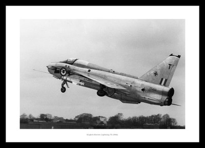 RAF English Electric Lightning Taking Off Aviation Photo (382) | eBay UK