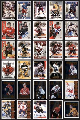 Lot Of (30) Signed Ice Hockey Cards NHL RC Rookie Auto AU Autograph Den ...