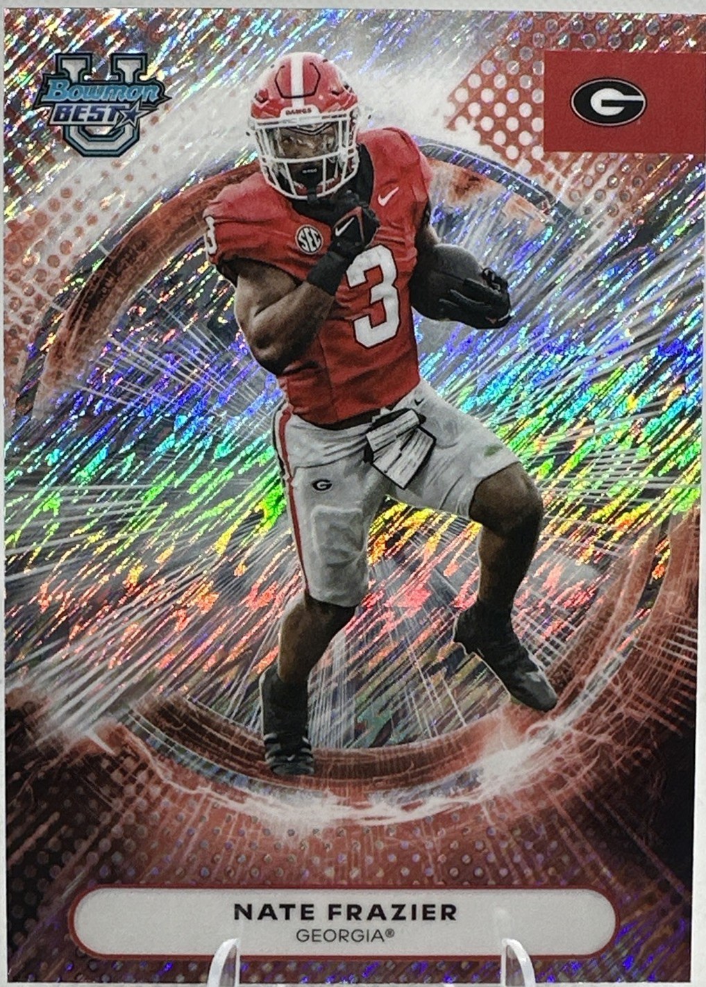 2025 Bowman's Best University - Nate Frazier #7 Shimmer Refractor (RC ...