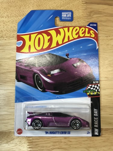 2025 Hot Wheels New Rare 94 Bugatti EB110 SS STH Super Treasure Hunt ...