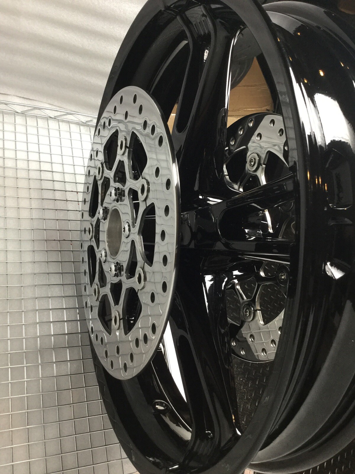 Harley FRONT FREEWHEELER FLRT Glass Black Wheel 2014 -23 tri glide Rim ...