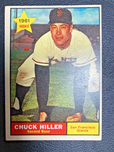 1961 Topps Baseball #538 Chuck Hiller RC VGEX San Francisco Giants | eBay
