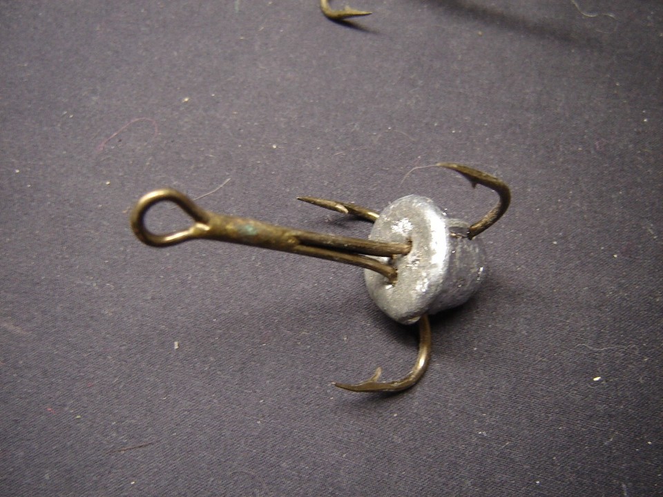 6 New Fishing Snag Weight 2" Treble Hooks For Snagging and Trolling | eBay