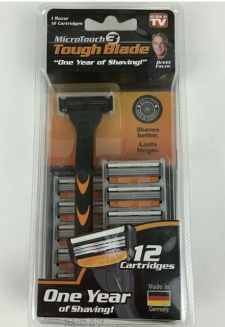 Micro Touch Tough Blade Razor With 12 Cartridges for sale online | eBay