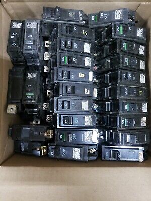 1- GE THQB1120 CIRCUIT BREAKER 20 AMP 120/240 VAC 1 POLE BOLT ON ...