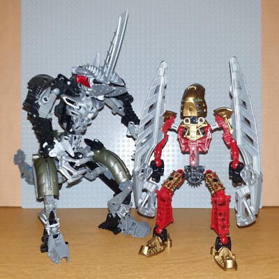 LEGO BIONICLE TITANS / WARRIORS - 8811 - TOA LHIKAN & KIKANALO, GREAT ...