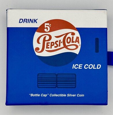 ‘22 Chad 500 Francs 6g FINE SILVER Coin, PEPSI COLA Retro BOTTLE CAP ...
