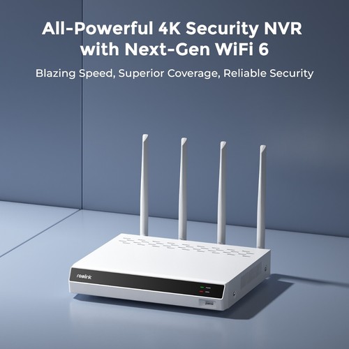 Reolink RLN12W 4K Wireless WIFI NVR Video Recorder for IP Security ...