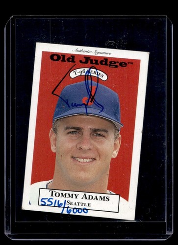 1995 Signature Rookies Old Judge Tommy Adams Auto /6000 #1 | eBay