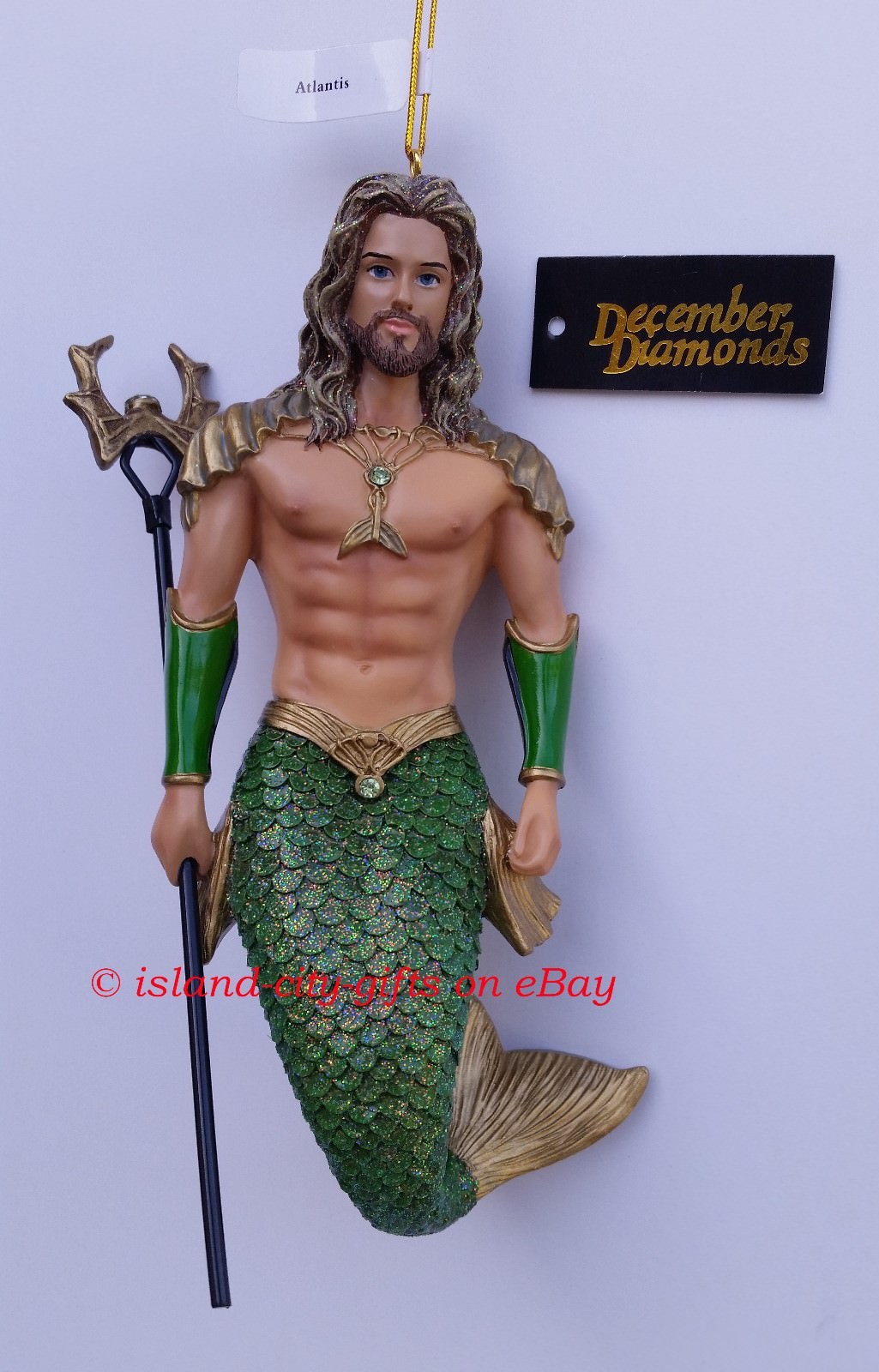 December Diamonds ATLANTIS Aquaman Merman Ornament 2018, Brand New in ...
