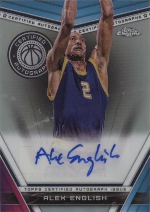2023-24 Topps Chrome - Certified Autographs Alex English #CA-AE (AU ...