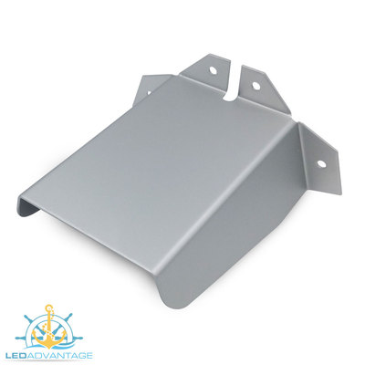 SMALL 100MM MARINE ALUMINIUM TRANSOM TRANSDUCER/BILGE/PUMP SPRAY ...