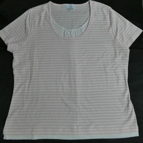 BNWOT WOMBAT LADIES SIZE 3XL TOP PINK WHITE STRIPE - NEW | eBay