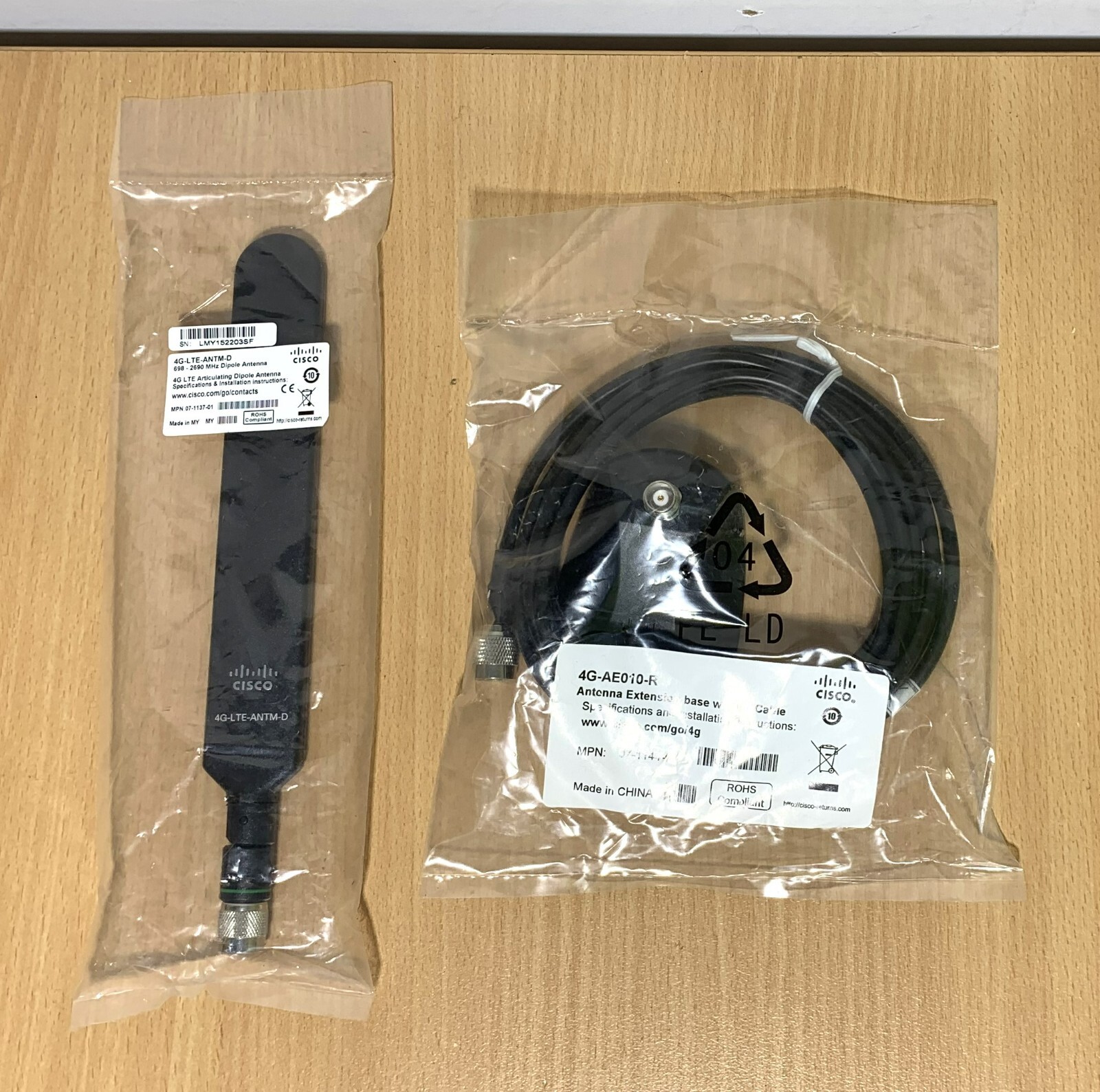 Cisco Antenna extension Base With Antenna 3m - 4G-AE010-R / 4G-LTE-ANTM ...